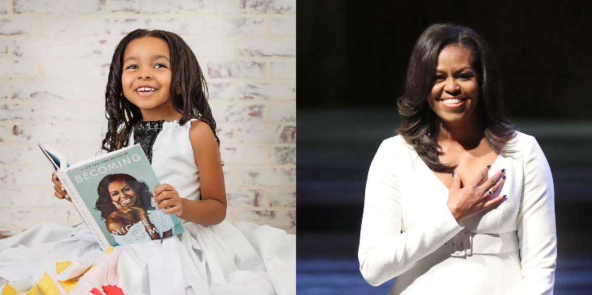 Little Girl Shares Same Birthday With Michelle Obama, Celebrates By Pa ...
